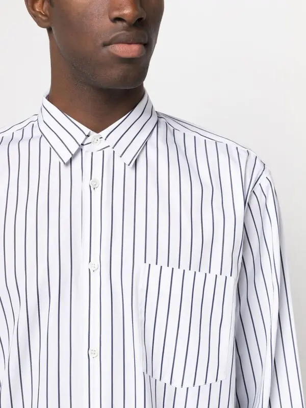 Comme Des Garçons Forever Striped Shirt - White