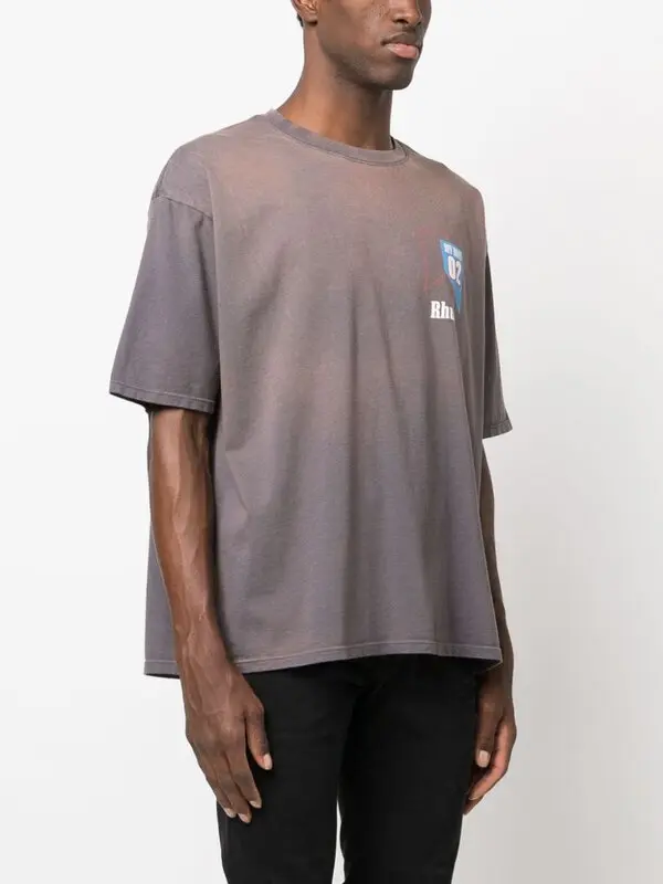 Rhude O2 Off-road Print Cotton T-shirt