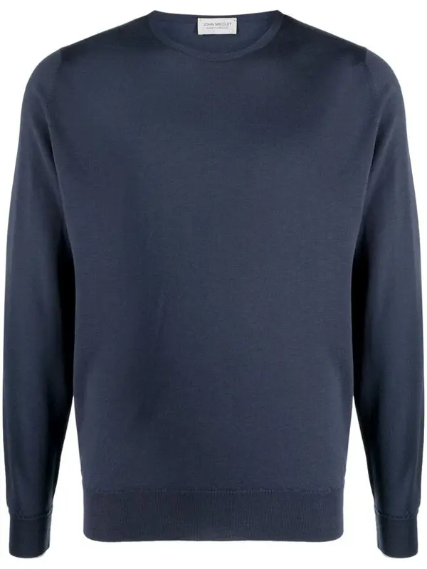 John Smedley Lundy Fine-knit Jumper - Blue