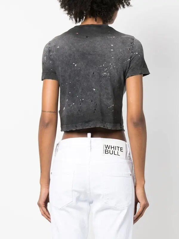 Dsquared2 Logo-print Faded Cotton T-shirt