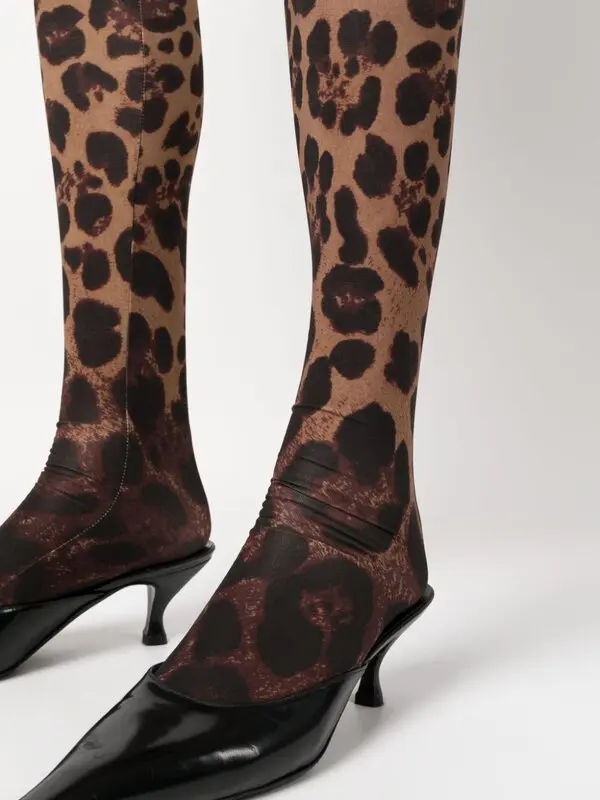 Valentino Garavani Leopard Print Tights