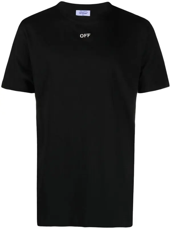 Off-White Arrows-embroidered Cotton T-shirt