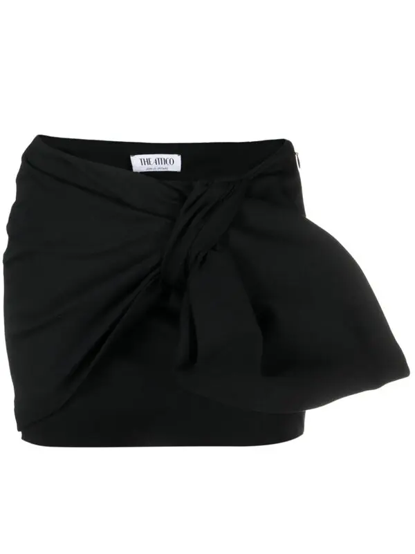 Attico Daiki Tie-knit Mini Skirt