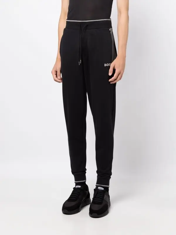 BOSS Logo-embroidery Cotton Track Pants