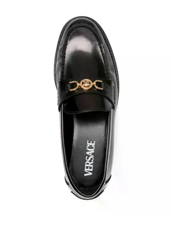 Versace Medusa '95 Leather Loafers - Black