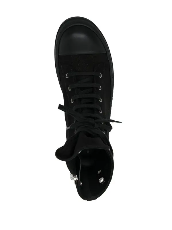 Rick Owens Eyelet-detailing Zip-up Sneakers