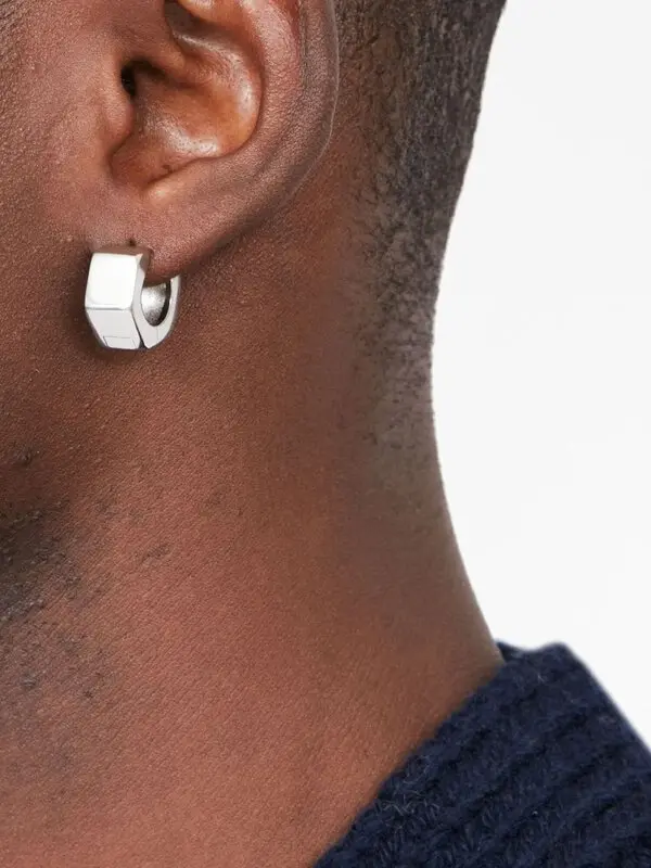 MAISON MARGIELA Screw-motif Hoop Earrings