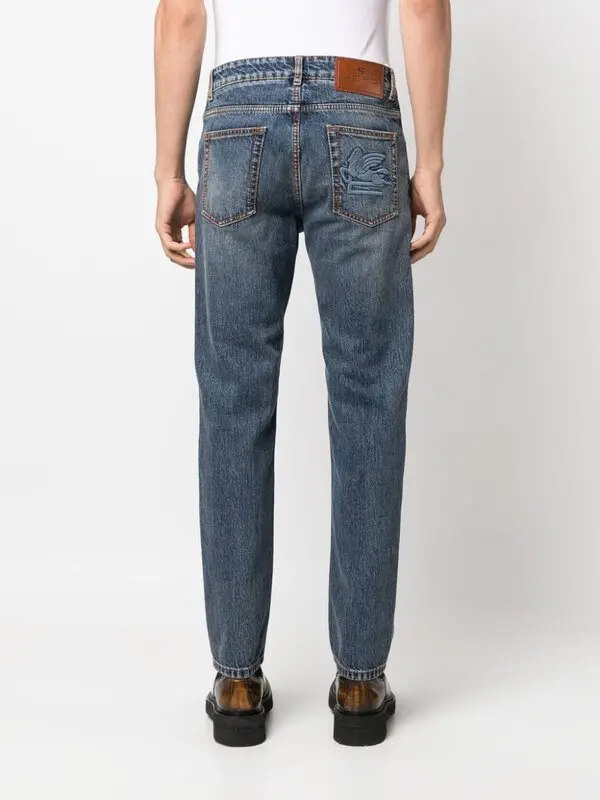 Etro Pegaso Motif Slim-cut Jeans
