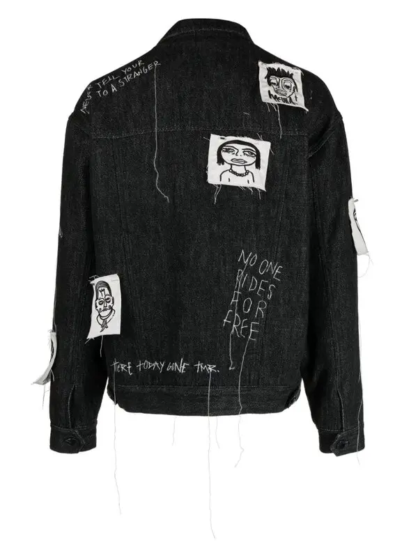 HACULLA. Embroidered Denim Trucker Jacket