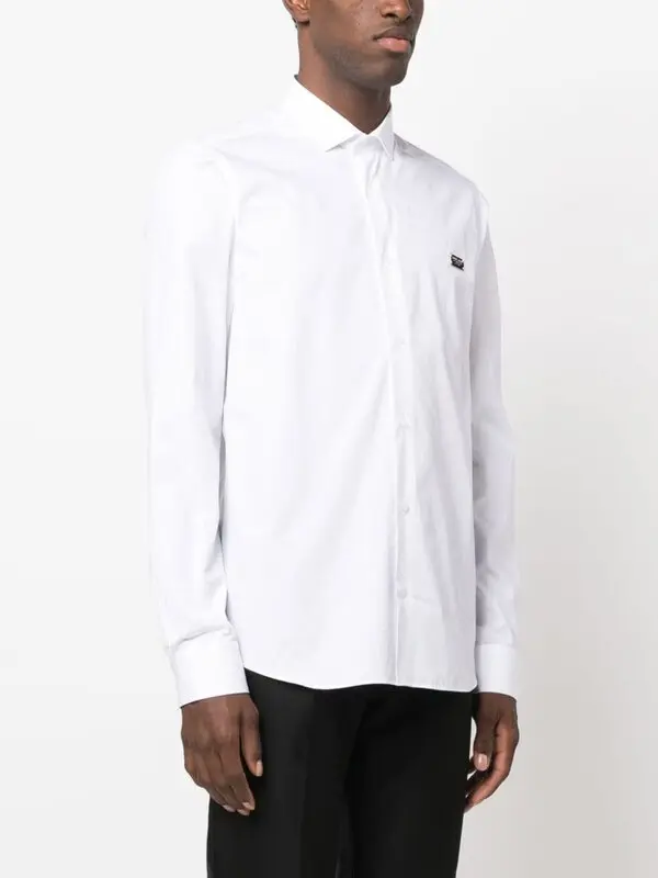 Philipp Plein Sugar Daddy Cut Ls Shirt - White