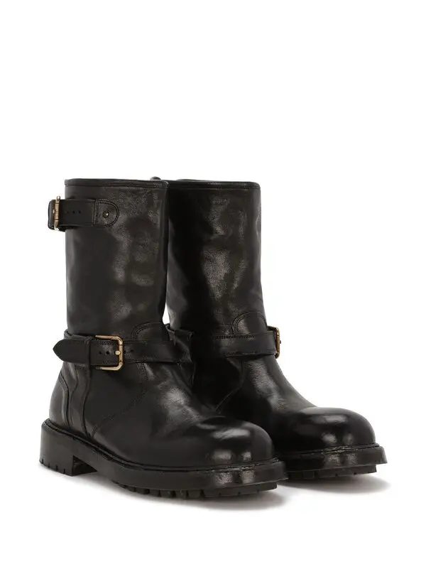 Dolce & Gabbana Smooth Leather Bernini Boots
