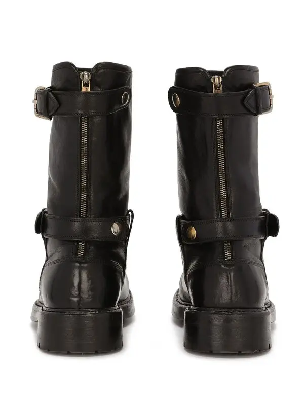 Dolce & Gabbana Smooth Leather Bernini Boots