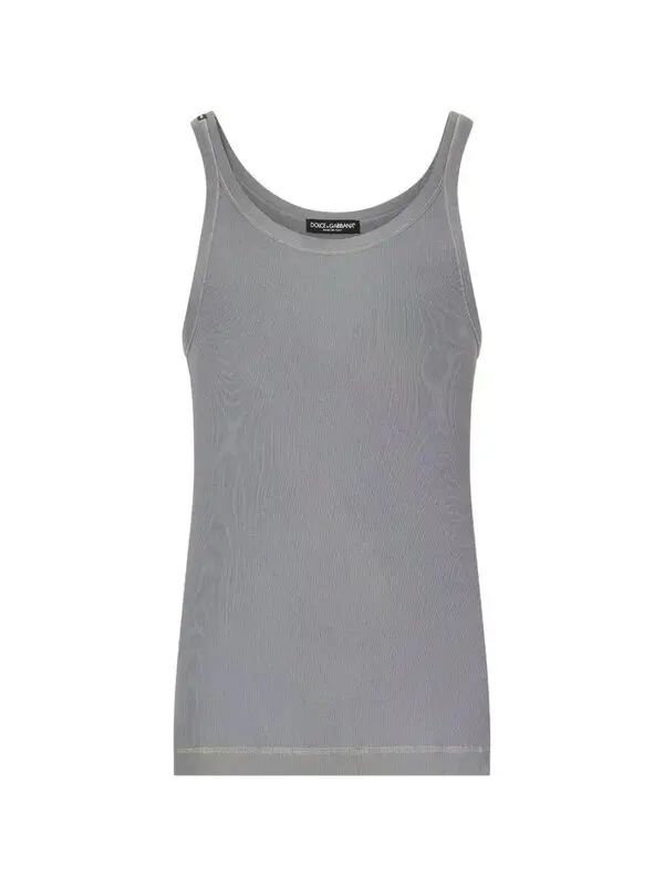 Dolce & Gabbana Cotton Tank Top - Grey