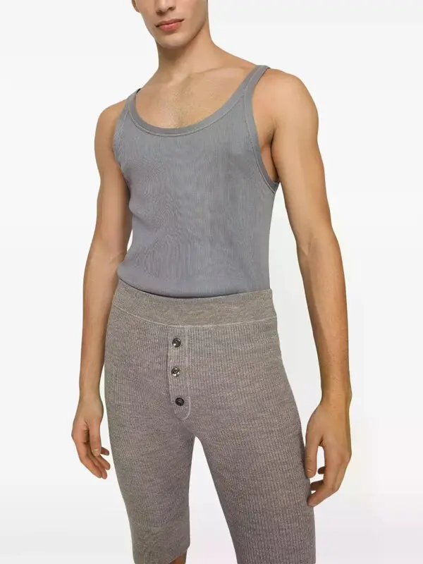 Dolce & Gabbana Cotton Tank Top - Grey