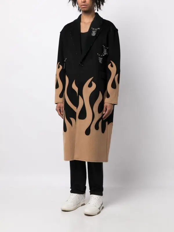 HACULLA. Up In Flames Wool Coat - Black