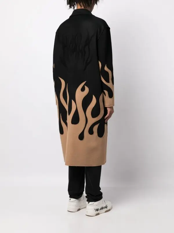 HACULLA. Up In Flames Wool Coat - Black