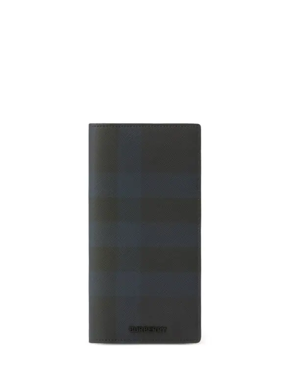 Burberry Check-pattern Leather Wallet