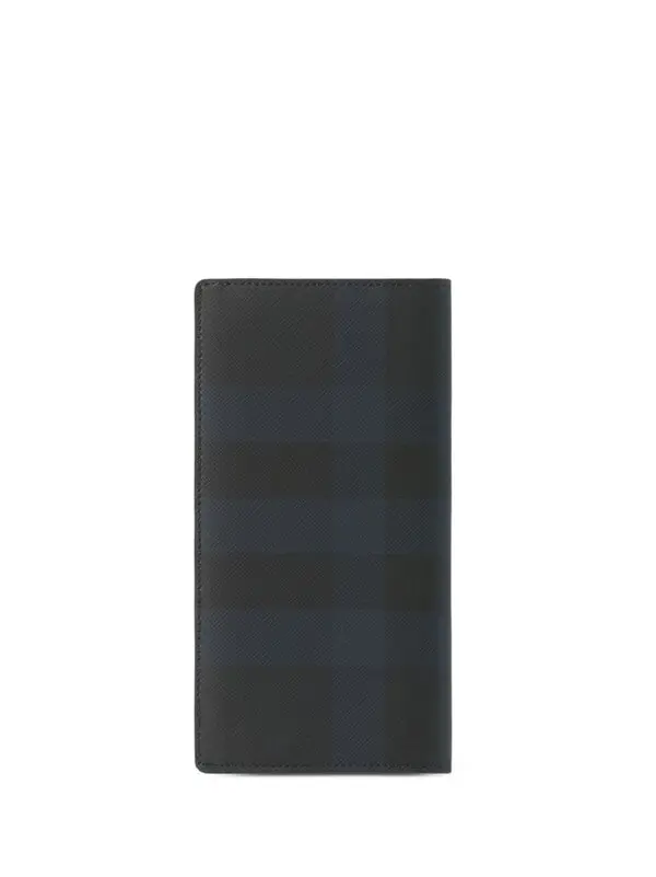 Burberry Check-pattern Leather Wallet