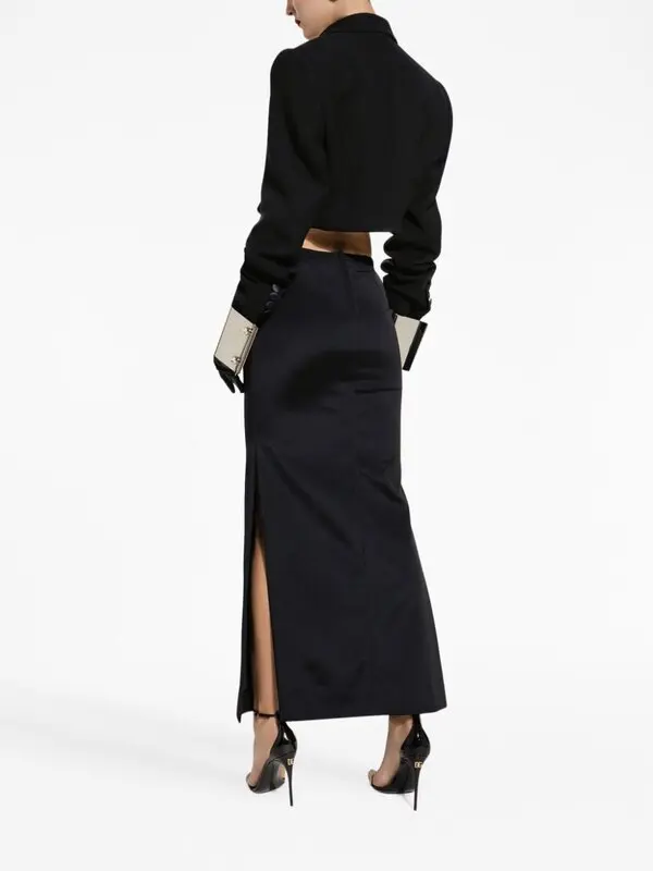 Dolce & Gabbana Velvet-effect Cropped Blazer