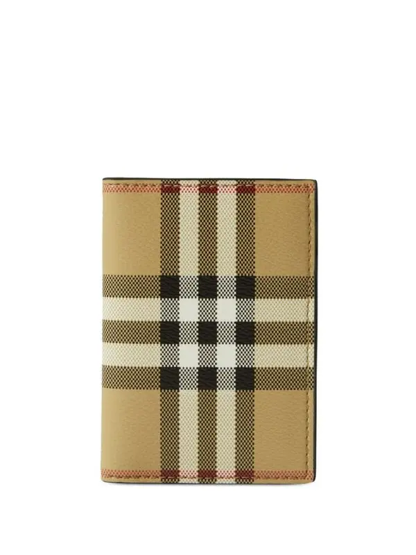 Burberry Vintage Check Bi-fold Wallet - Neutrals