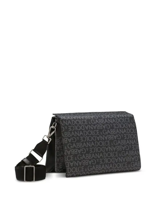 Dolce & Gabbana Logo-print Shoulder Bag - Black