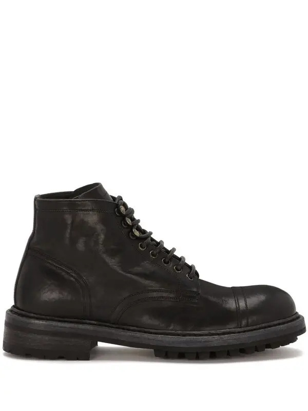Dolce & Gabbana Leather Ankle Boots