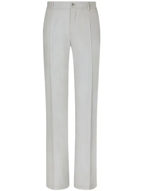 Dolce & Gabbana Pressed-crease Tailored Trousers - Grey