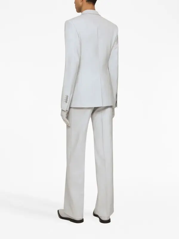 Dolce & Gabbana Pressed-crease Tailored Trousers - Grey