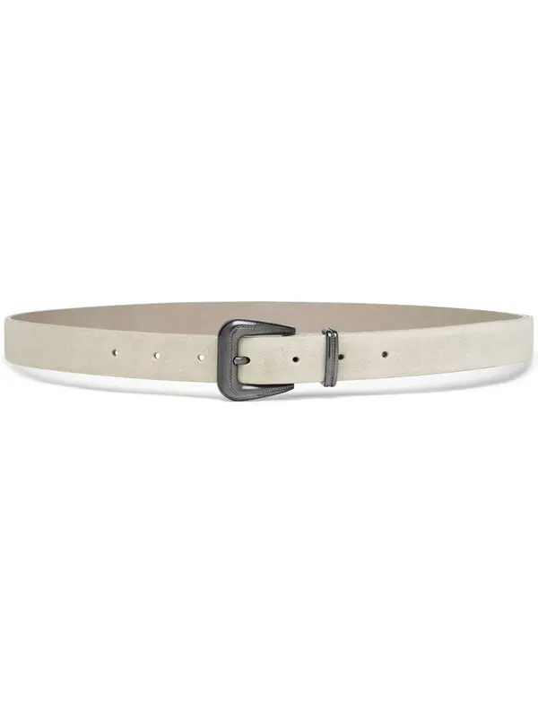 Brunello Cucinelli Suede Adjustable-fit Belt - Neutrals