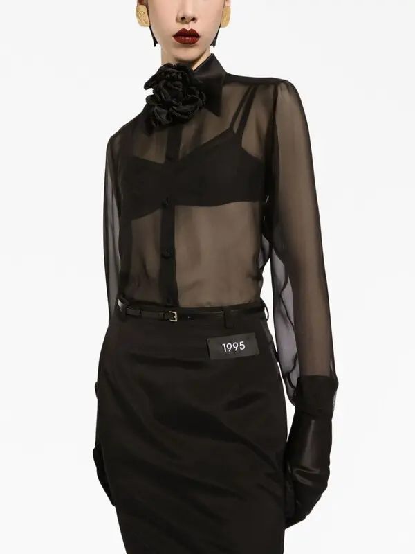 Dolce & Gabbana Semi-sheer Mesh Shirt