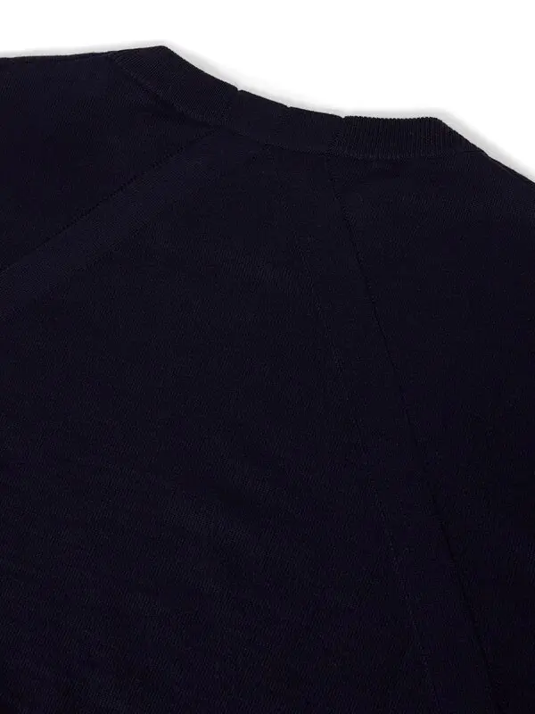 JIL SANDER Crew-neck Wool Jumper - Blue