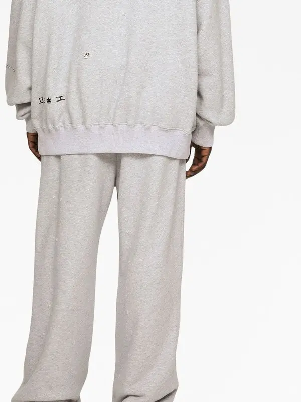 Dolce & Gabbana Logo-print Cotton Track Pants - Grey