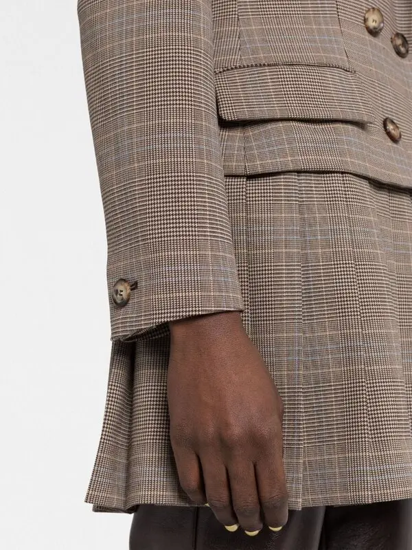 Moschino Pleat-detail Double-breasted Blazer