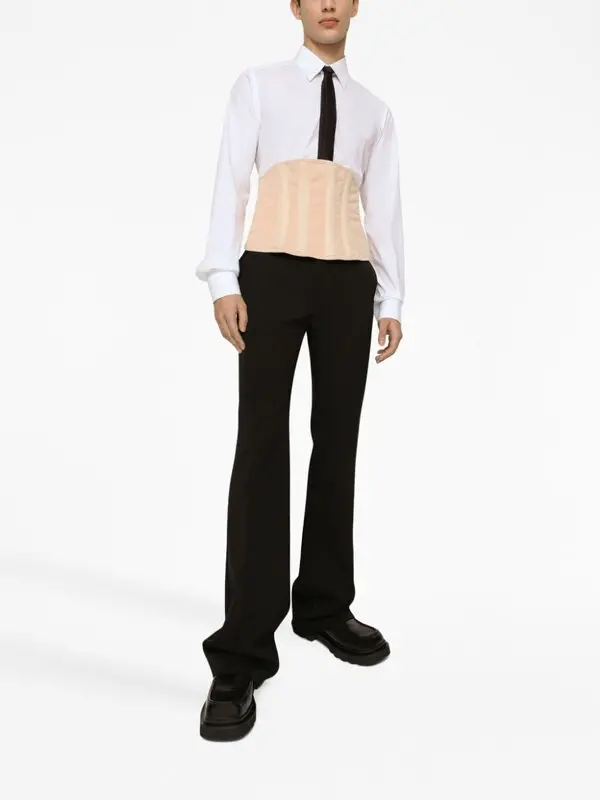 Dolce & Gabbana Pressed-crease Wool Trousers