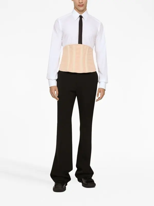 Dolce & Gabbana Pressed-crease Wool Trousers