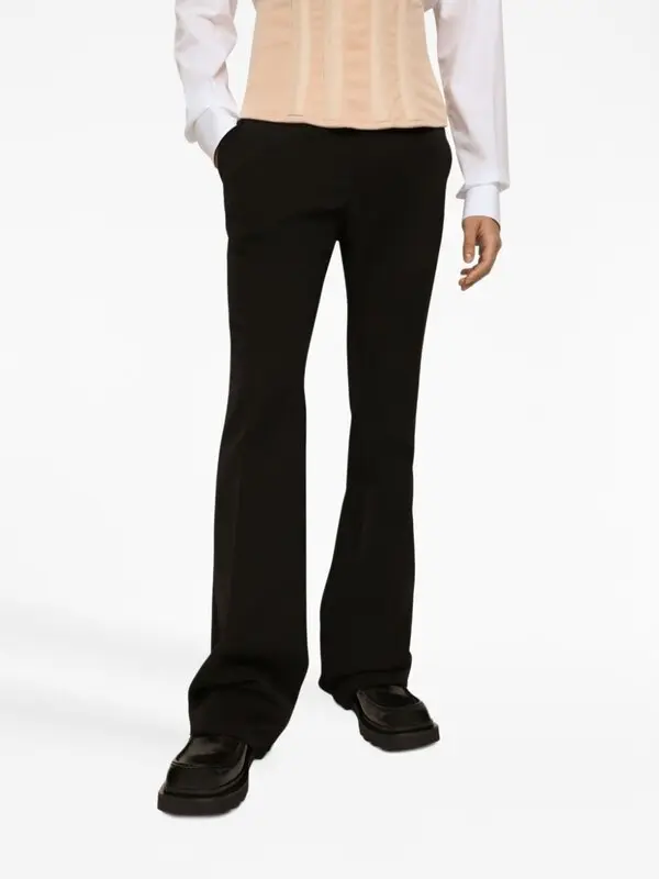 Dolce & Gabbana Pressed-crease Wool Trousers