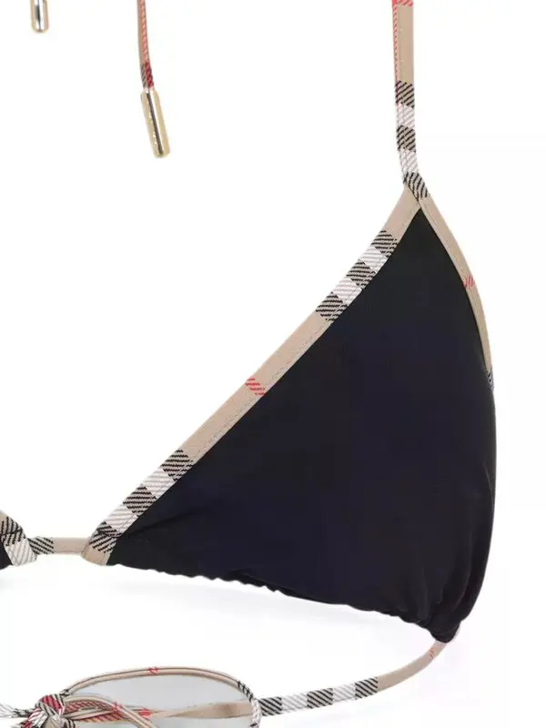 Burberry Check Trim Bikini - Black