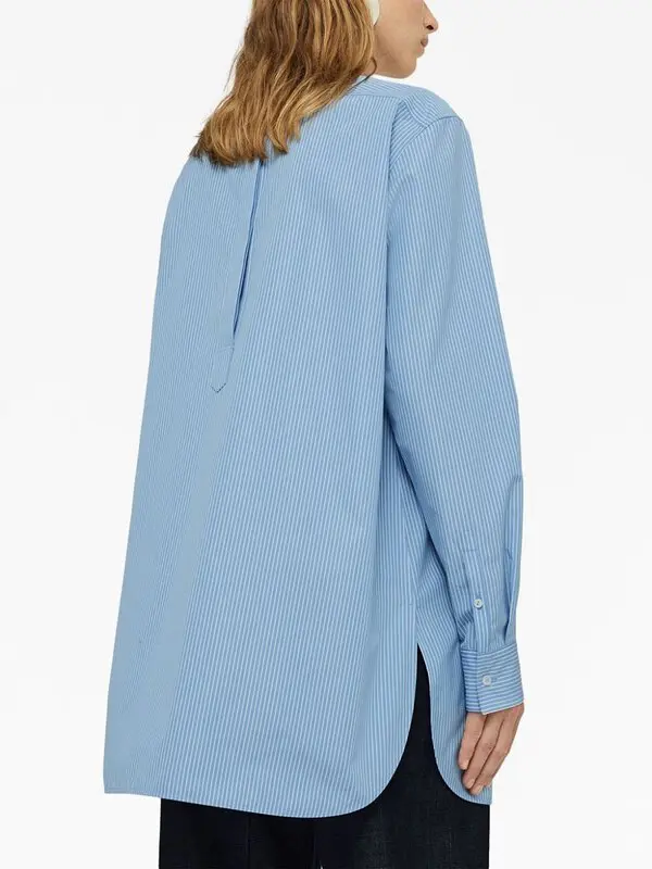 JIL SANDER Striped Cotton Blouse