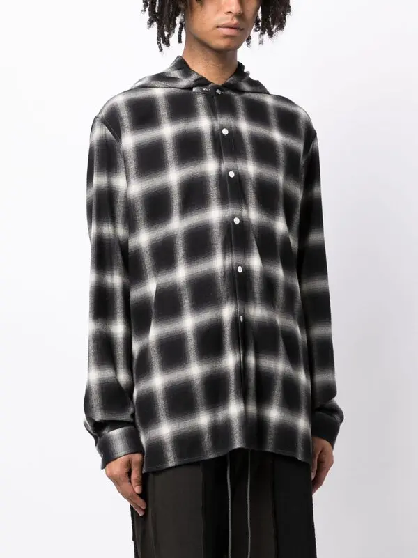 MOSTLY HEARD RARELY SEEN Gradient-effect Scarf-detail Shirt
