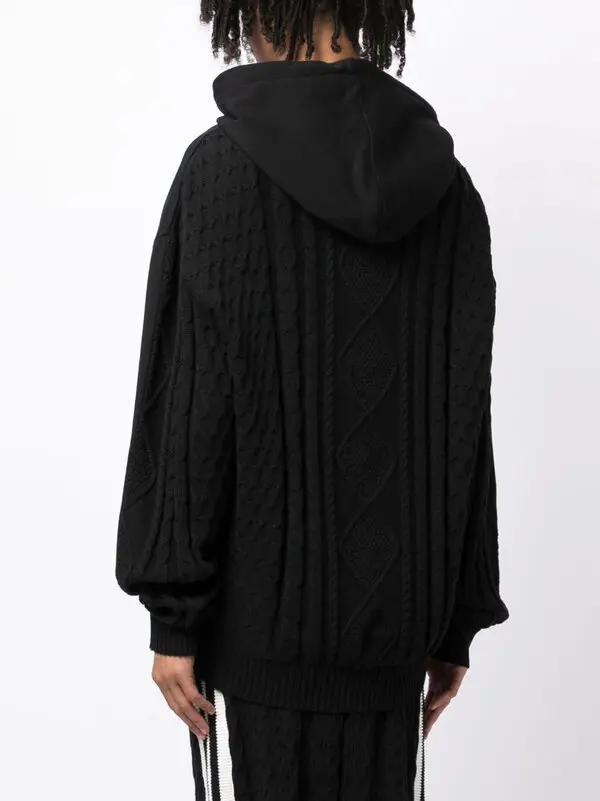 MOSTLY HEARD RARELY SEEN Logo-embossed Cotton Hoodie
