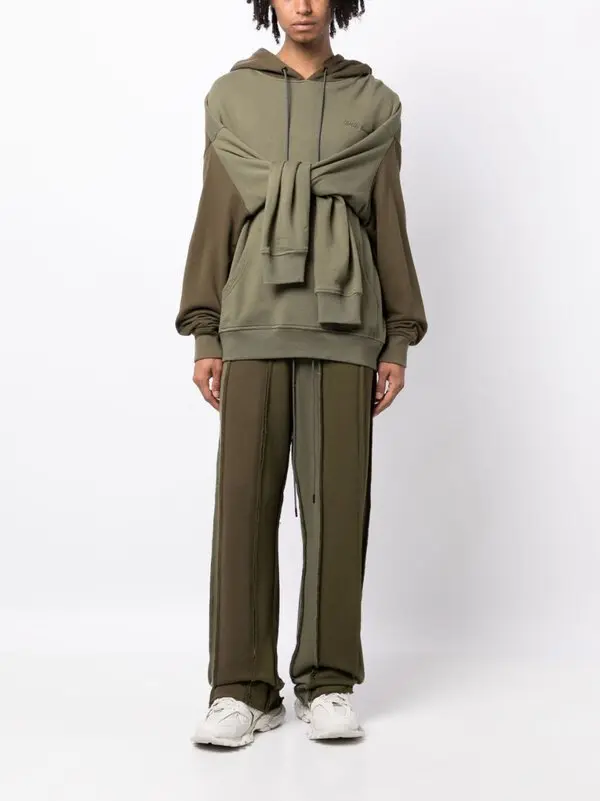 MOSTLY HEARD RARELY SEEN Double-sleeve Cotton Hoodie - Green