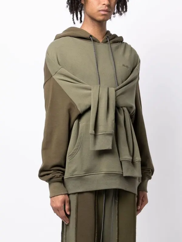 MOSTLY HEARD RARELY SEEN Double-sleeve Cotton Hoodie - Green