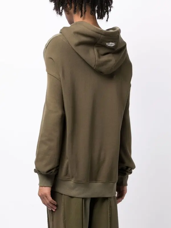 MOSTLY HEARD RARELY SEEN Double-sleeve Cotton Hoodie - Green