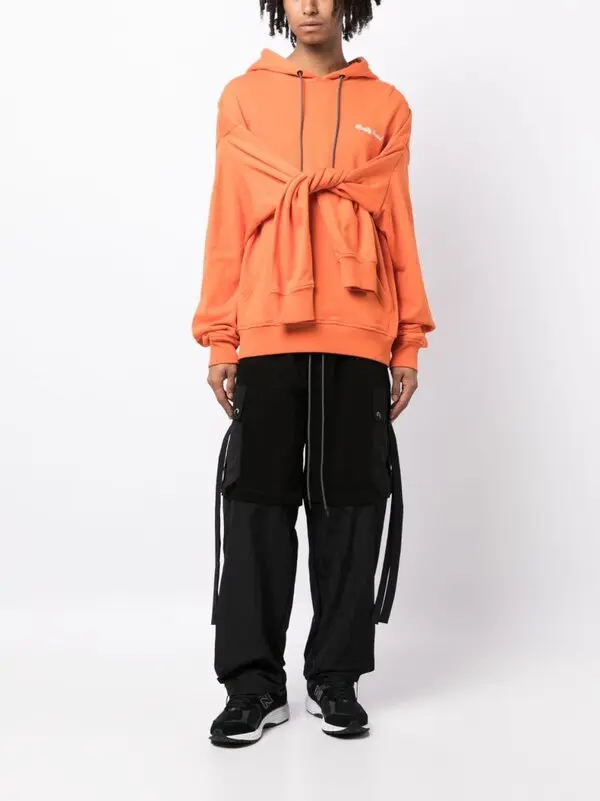 MOSTLY HEARD RARELY SEEN Double-sleeve Layered Cotton Hoodie