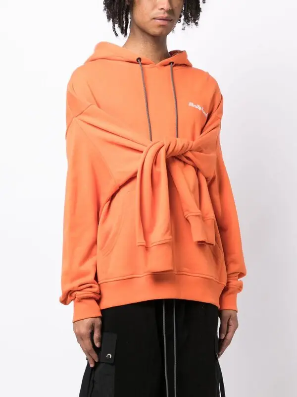 MOSTLY HEARD RARELY SEEN Double-sleeve Layered Cotton Hoodie