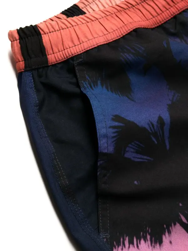 BLUE SKY INN Palm Tree Print Shorts - Blue