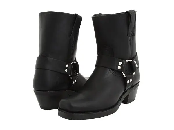 THE FRYE COMPANY Harness 8r W Leather Boots - Black