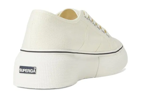 Superga 2287 Bubble Line Platform Sneakers - White