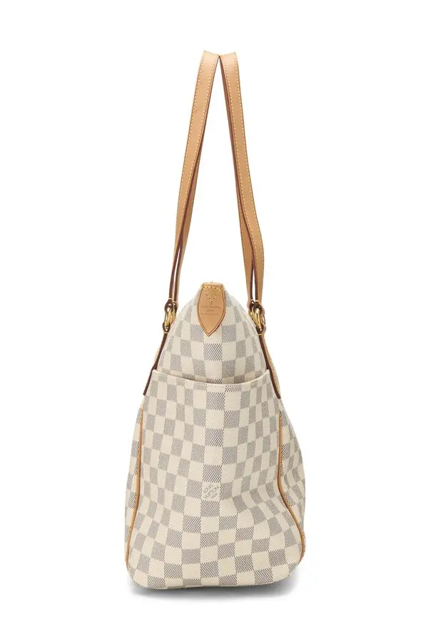 LOUIS VUITTON Damier Azur Totally Tote - White