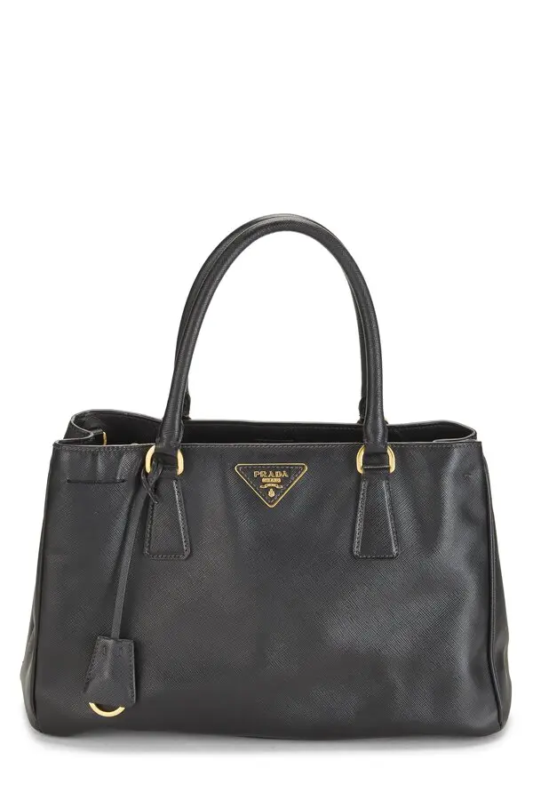 Prada Saffiano Leather Tote - Black